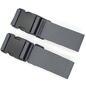 ONE K 2PCS Topper/Memory Foam Mattress Packing Straps for Moving or Storage (100" x 2", Line Navy)