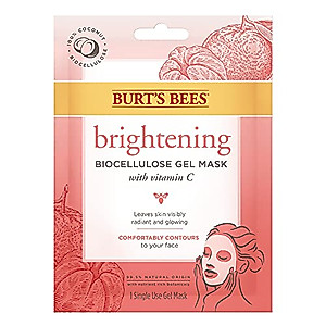 Burt's Bees Brightening Biocellulose Gel Face Mask, Mandarin