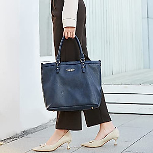 Montana West Wrangler Hobo Bags Women's Purses and Handbags Navy Single Shoulder Crossbody Tote Bag with Adjustable Shoulder Strap Top Handle Satchel, B2B-WG17-8317NY