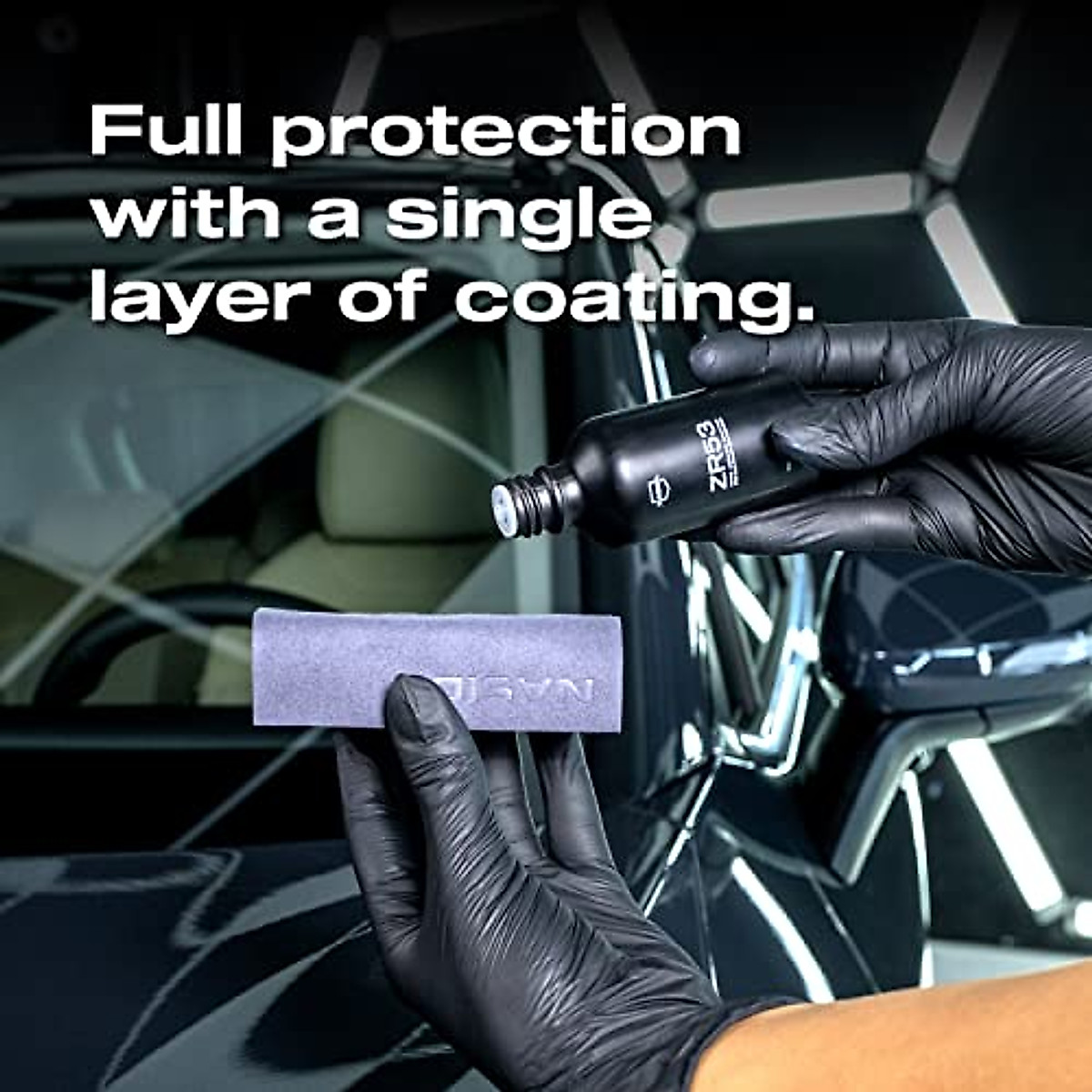 Nasiol ZR53 Nano Ceramic Coating for Car, Auto Detailing Kit Body Armour, 3 Years Paint Protection for Cars and Motorcycles 10H Scratch Resistance with Hydrophobic Crystal Gloss Shine