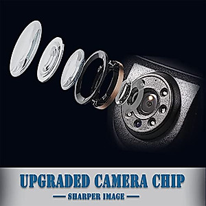 EWAY Third Brake Light Backup Camera Rear View for Dodge Ram Promaster 1500 2500 3500 2014-2019 Rear Roof Mounted Top High Mount Cab Light Marker Lamp Cargo Van Reverse Camera