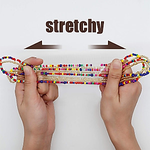 Waist Beads Body Jewelry, Colorful Belly Beads, Bead Jewelry, Belly Chains, Waist Chain (2 Pieces Set)