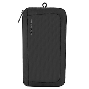 Travelon Anti-theft Packable Backpack, Black, Open 10.5 x 17 x 6 Packed 10.5 x 6 x 1