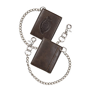 Dickies mens Leather Trifold Wallet, Dark Brown, One Size US