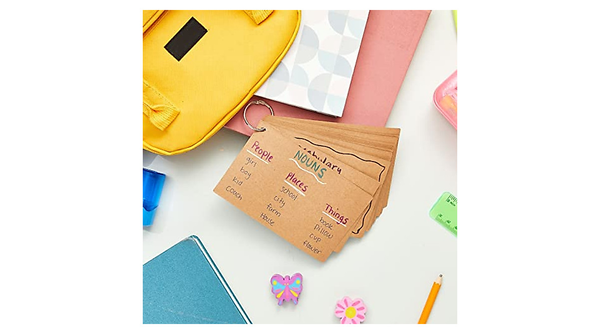 Juvale Blank 3x5 Kraft Paper Index Cards, Note Cards for Home, Office ...