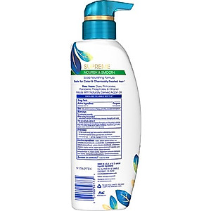 Head & Shoulders Supreme Nourish & Smooth Hair & Scalp Shampoo, 11.8 Fl Oz