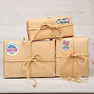 Wailozco Thanks for Your Order Stickers,Cute Thank You Supporting Business Stickers,Funny Small Business Envelopes Stickers for Business Packages/Handmade Goods/Bags 240 PCS