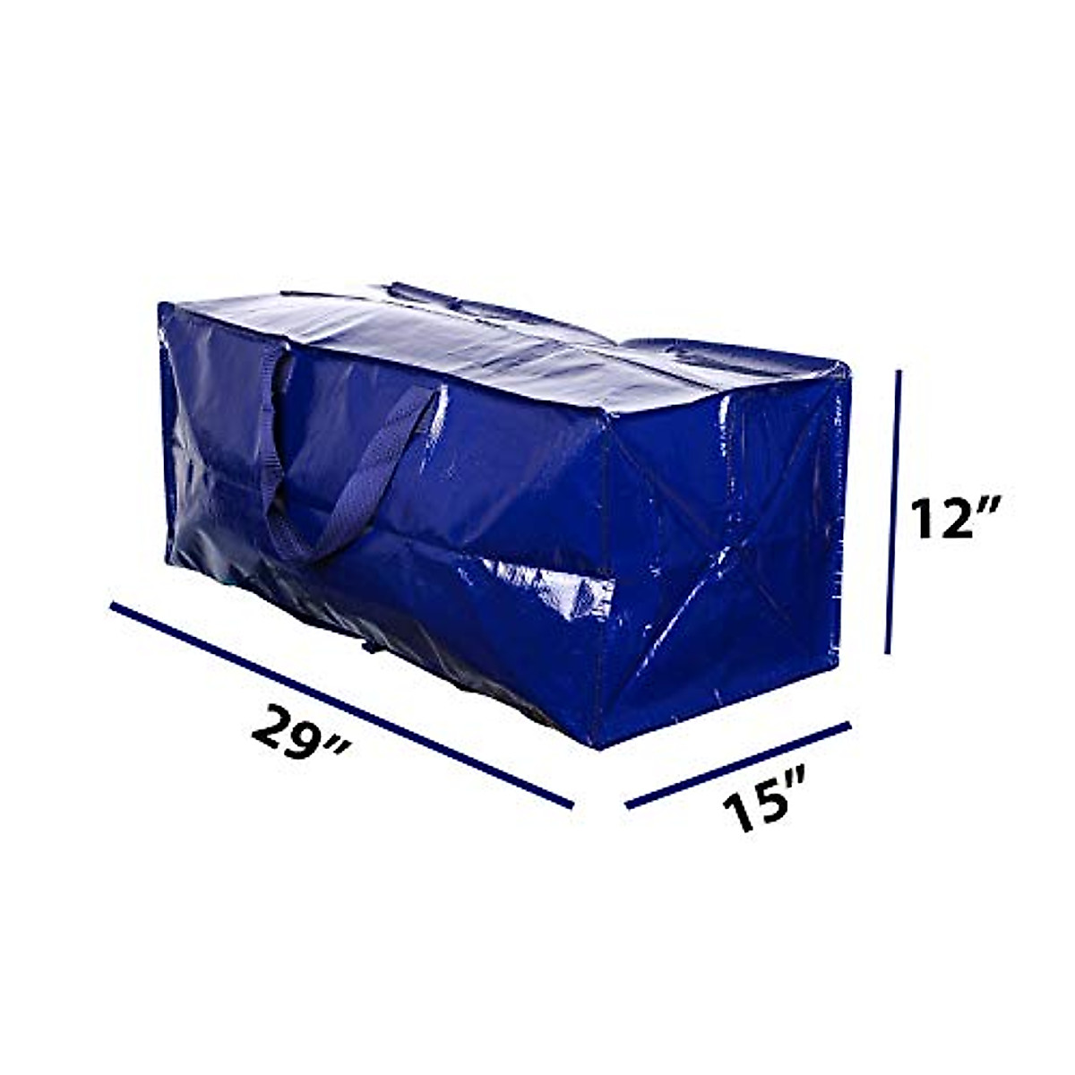 VENO 12 Packs Heavy Duty Large Storage Moving Bags Bundles, 6 Packs of Large Moving Bags with Strap and 6 Packs Oversize Moving Storage Bags