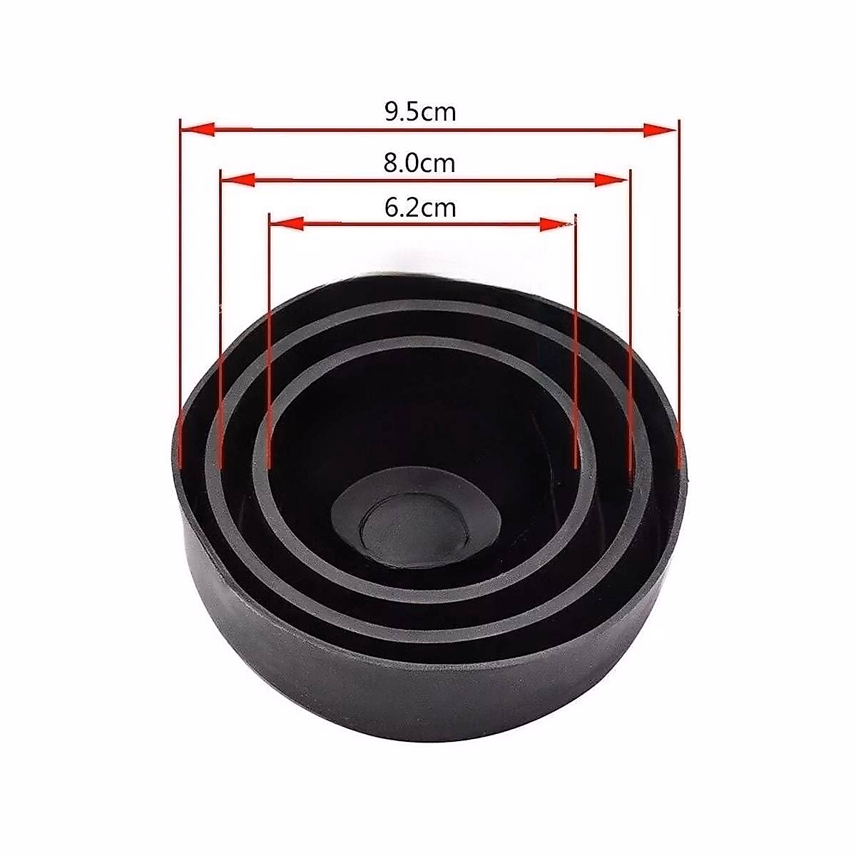 iJDMTOY 90mm-Universal Front Road Illuminating Light Housing Rear End Rubber Seal Caps Compatible With Automotive Installing/Upgrade Light Bulbs