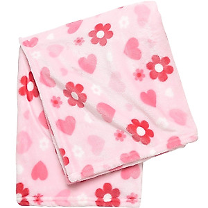 Baby Starters 2-Piece Snuggle Buddy Toy Rattle and Plush Baby Blanket Gift Set for Newborns and New Moms (Pink Dollie, 30"x36")