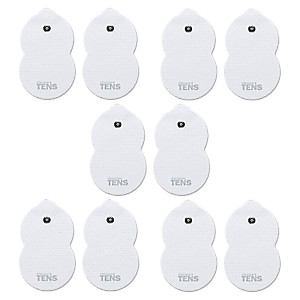 Premium TENS Electrodes Compatible with Omron. 10 (5 Pair) Replacement Electrode Pads Compatible with Omron TENS Devices. Discount TENS Brand.