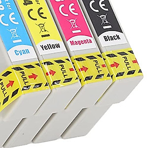 4PCS Ink Cartridge,High Page Capacity Printer Cartridge for Stylus D78 D92 D120 DX4000 DX4050