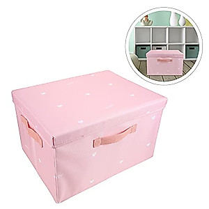 PATKAW Collapsible Storage Boxes Fold- able Sock Storage Box with Lid Clothes Storage Box with Lid (L) Toys Storage Organizer