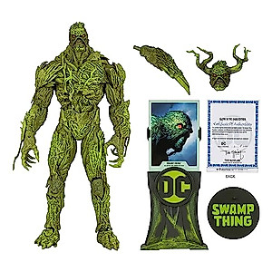 McFarlane Toys - DC Multiverse Swamp Thing Glow in The Dark Edition Gold Label MegaFigure, Gold Label, Amazon Exclusive