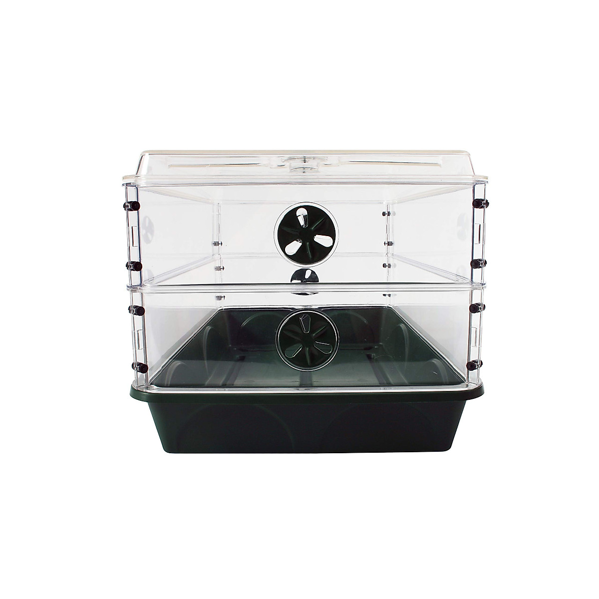 EarlyGrow 93807 Domed Propagator, 2 Height Extenders, Green