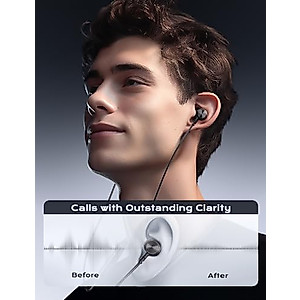 Rythflo Bluetooth Headphones, aptX-HD Wireless 5.0 Bluetooth Earbuds w/Mic in-Ear Magnetic Neckband Earphones 30Hrs Playtime, IPX7 Sweatproof Deep Bass Headset for Phone Call Music Sports