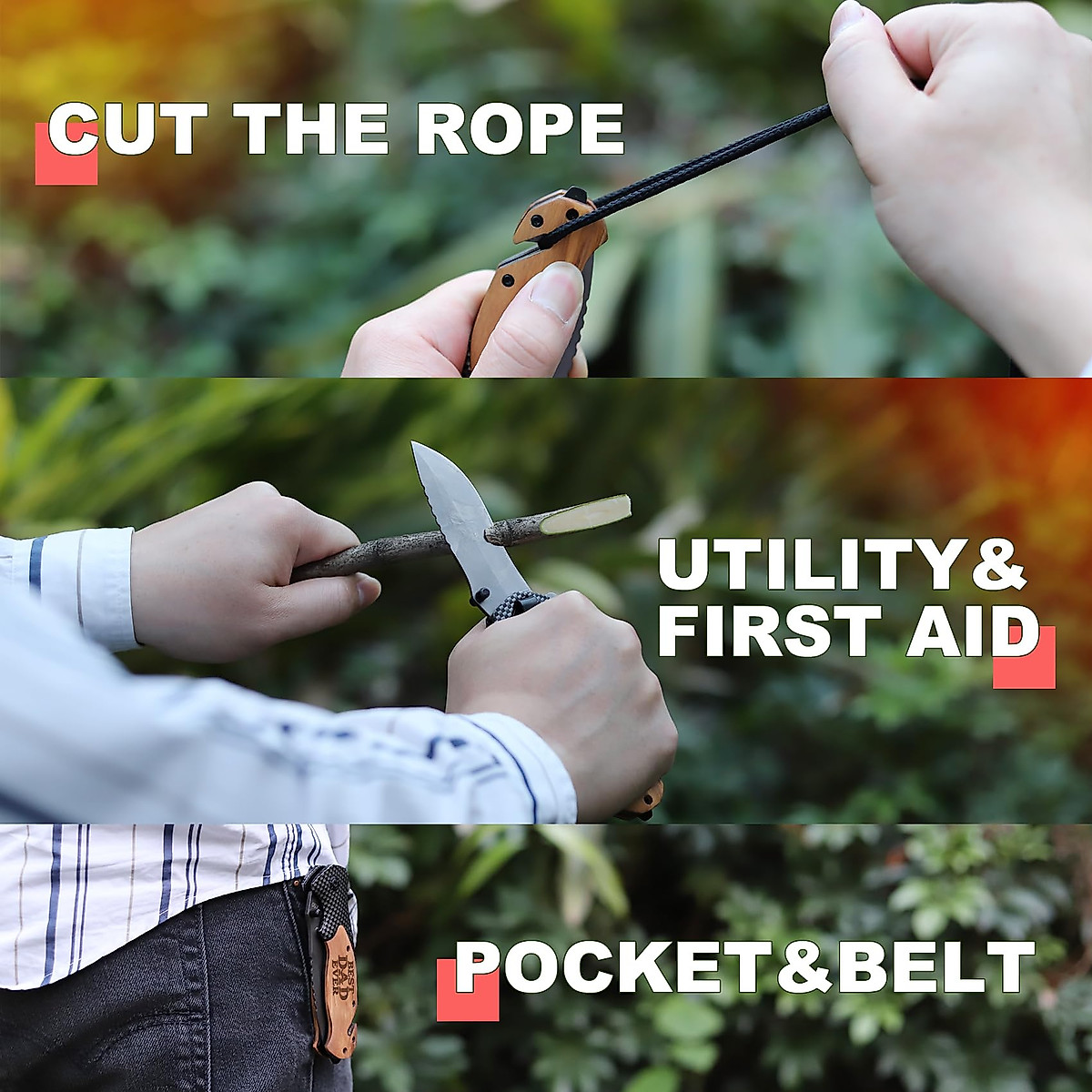 ZAVIT Dad Gifts for Fathers Day,BEST DAD EVER Pocket Knife,Dad Birthday Gifts,Dad Gifts,Dad Gifts from Daughter Son Kids,Best Dad Gifts,Gifts for Dad Who Wants Nothing.