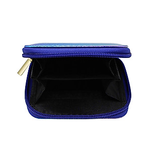 RARITYUS Mermaid Scale Purse Credit Card Holder PU Leather Wallet with Zipper for Women Girls