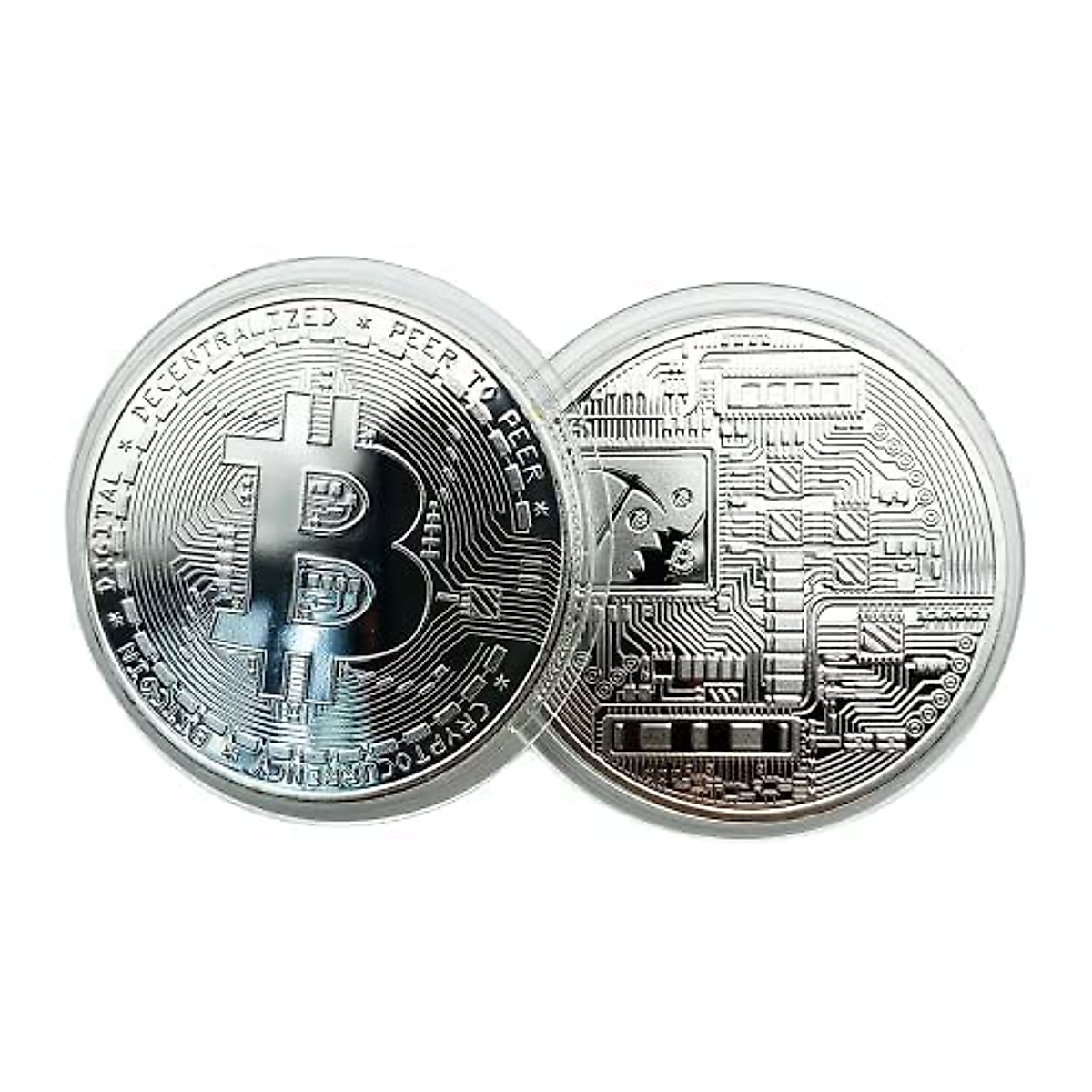 Bitcoin and bitcoin cash gold and silver crypto 4 coin deal, including a keychain for your favorite,Gold, Silver,One Size Fits All