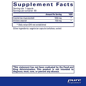 Pure Encapsulations Inositol Complex | Supplement to Support Energy, Healthy Metabolism, and Ovarian Function* | 60 Capsules