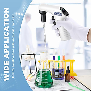 Bonvoisin Electric Pipette Controller 0.1-100ml Pipetor Automatic Motorized Pipette Filler for Biochemical Lab Speed Adjustable