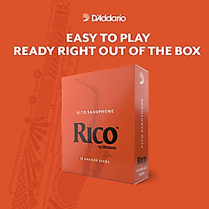 D’Addario Woodwinds - Rico Tenor Sax Reeds - Tenor Saxophone Reeds - Tenor Reeds Crafted for Beginners, Students, Educators - Strength 2.5, 3-Pack