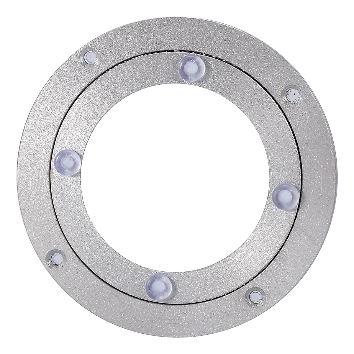 Swivel Turntable Lazy Susan Heavy Duty Aluminium Alloy Rotating Bearing Turntable Round Dining Table Smooth Swivel Plate for Kaleidoscopes Tabletop Serving Trade Show Displays(4 inch)