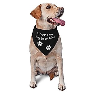 vercosee Big Brother Dog Bandana,Pregnancy Announcement Dog Bandana, Gender Reveal Photo Booth Props, Pet Scarf for Dog Lover Owner (i Love My Big Brother)
