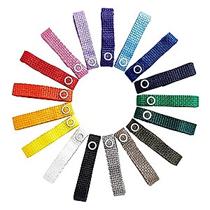 Baby Buddy Secure-A-Toy - Straps Toys, Teether, or Pacifiers to Strollers, Highchairs, Car Seats— Safety Leash With Adjustable Length to Keep Toys Sanitary & Clean, Pink/White 2 Count (Pack of 2)