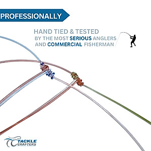 Tackle Crafters Pompano Elite Saltwater - Pack of 6 Pompano Floats for Bass, Surf Fishing Rigs, Pompano Rig - Pompano Bait - Double Drop Pompano Rigs Saltwater with Floats