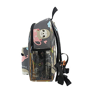 OREZI Baby Sloth Kids Backpack,Cute Toddler Schoolbag Preschool Bag Travel Bacpack for Little Boy Girl