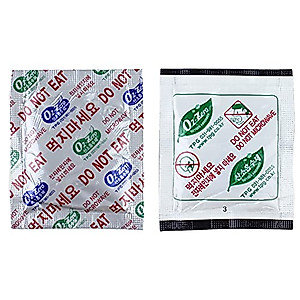 OXYGONE 400 CC [100 Packets] Premium Oxygen Absorbers for Food Storage, Oxygen Absorbers (2 Bag of 50 Packets) - ISO 9001 Certified Facility Manufactured