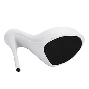 Innovative Wine Rack, High‑Heeled Shoe Shape Red Wine Bottle Display Holder Home Decoration for Living Room, Wine Cabinet Bar(White)