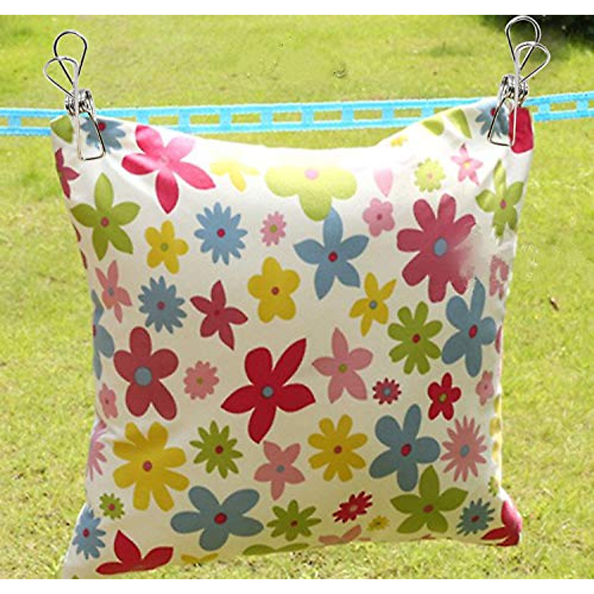 Home-X Clothes Pins 40 Pack, Metal Pins, Multi-Purpose Stainless Steel Wire, Cord Clothes Pins Utility Clips, Hooks for Home/Office-2 inch