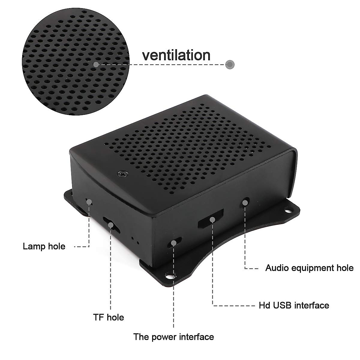 MakerFocus Raspberry Pi Case with Fan, Raspberry Pi 3B+ Aluminum Alloy Case with Heatsink and Screw Driver for RPi 3B+, RPi 3/2, RPi B