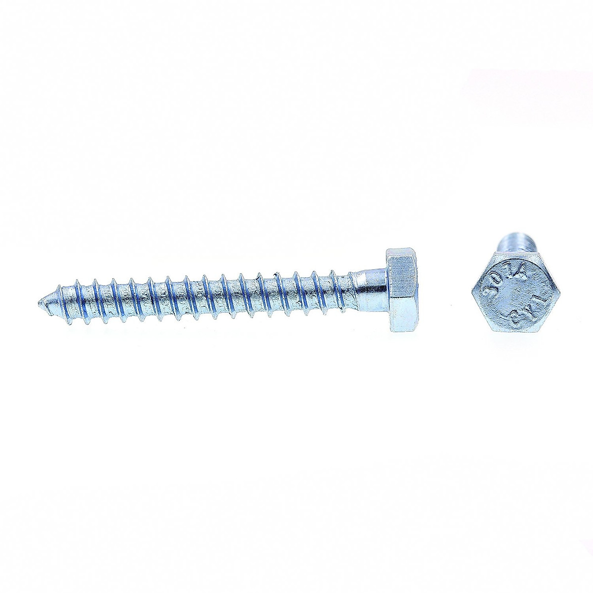 Prime-Line 9055021 Hex Lag Screws, 1/4 In. X 2 In., A307 Grade A Zinc Plated Steel (100 Pack)