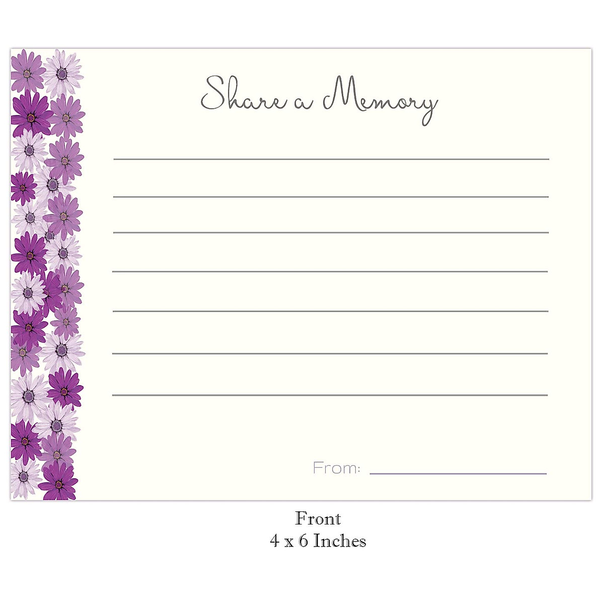 Elcer 30 Share a memory cards for Celebration of life Funeral Sympathy memorial acknowledgment or birthday