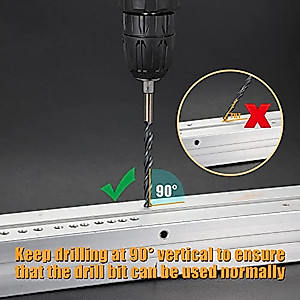 Hex Shank Cobalt Metric Drill Bit Set 15 PCS (1.5mm-8mm), Quick Change High Speed Steel Impact Driver Hex Drill bits for Metal, Steel, Wood, Plastic, Aluminum Alloy