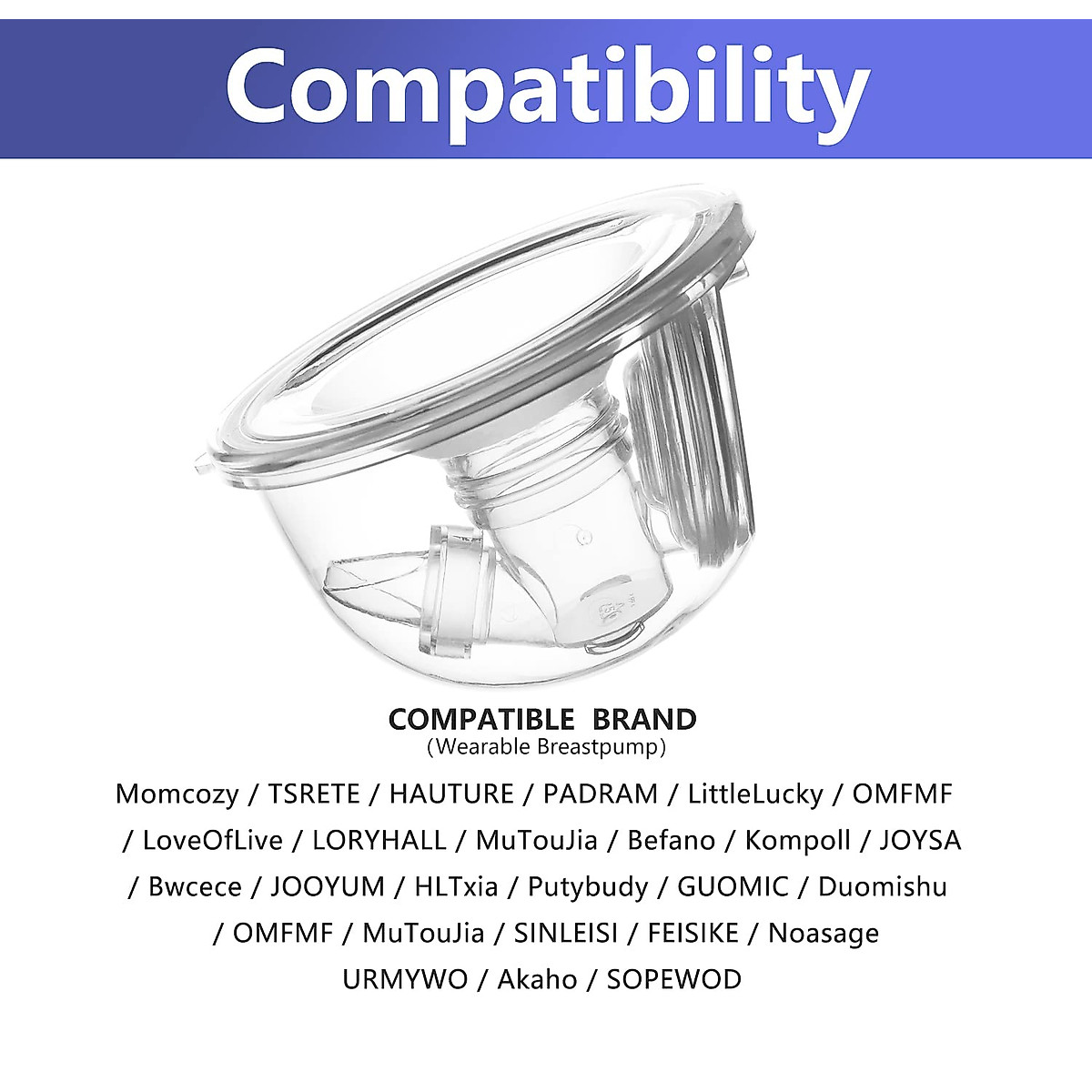 Belmikal Silicone 21mm Flange Compatible with Momcozy/Tsrete/Kmaier Wearable Breast Pump,Shield/21mm Flange Insert Replacement, Use with Wearable S9|S10|S12|S9 Pro|s12 Pro Pump Parts/Accessories