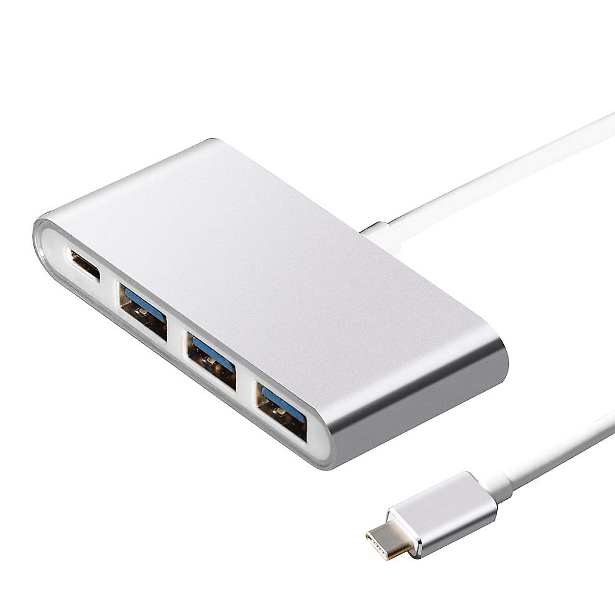 USB C hub HDMI Adapter, 4 in 1 Type C hub, 100W Power Supply, USB3.0 * 3+Type-C Interface, Suitable for MacBook Air, MacBook Pro, XPS, etc.
