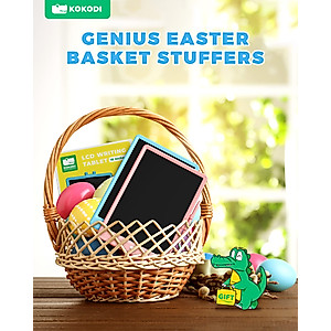 KOKODI LCD Writing Tablet, 10 Inch Colorful Toddler Doodle Board Drawing Tablet, Erasable Reusable Electronic Drawing Pads, Educational and Learning Toy for 3-6 Years Old Boy and Girls