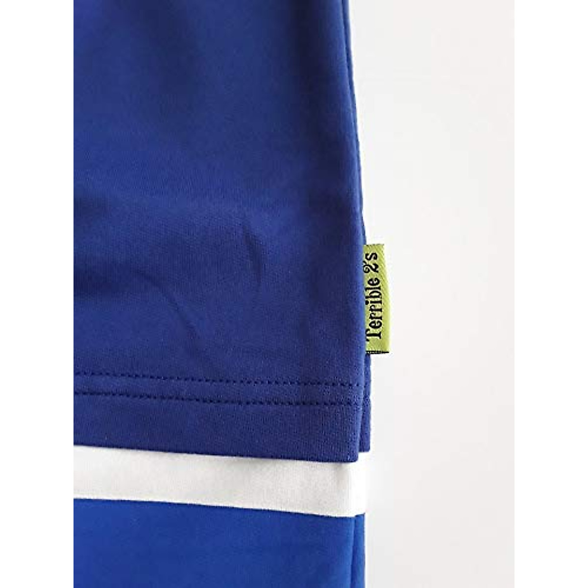 Terrible 2's Strip Proof One-Piece Romper with a Back Zipper in Blue/White (3 T)