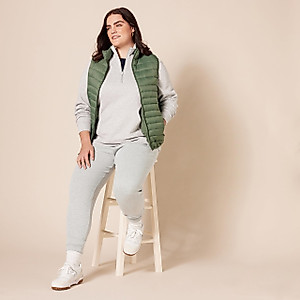 Amazon Essentials Women's Fleece Jogger Sweatpant (Available in Plus Size), Light Grey Heather, Small