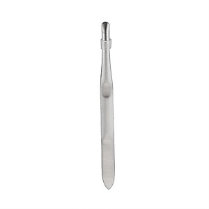 Yimart Silver Stainless Steel Round Tip Eyebrow Hair Tweezer Makeup Cosmetic Tool