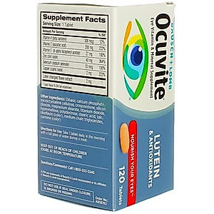 Bausch & Lomb Ocuvite with Lutein - 120 Tablets
