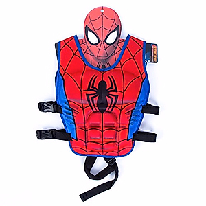 JKSPORTS Children Float Swimming Aid Life Jacket Learn-to-Swim Buoyancy Aid Vest Children Float Vest Kids Swimming Training Jacket Learn to Swim for Boys Girls (Spiderman M)