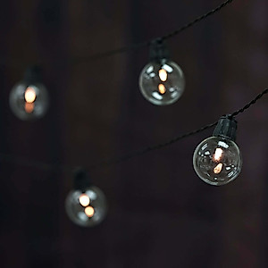 Efavormart 26FT String LED Lights with 25 Clear Bulbs 8 Mode Dimmable Warm White Waterproof Outdoor/Indoor Patio - Remote Included