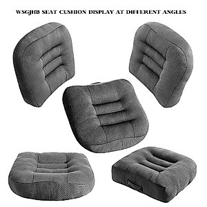 WSGJHB Car Booster Seat Cushion Heightening Height Boost Mat, Breathable Mesh Portable Car Seat Pad Angle Lift Seat Cushions Ideal for Car Office,Home, Used All The Year,C,40x40x12cm