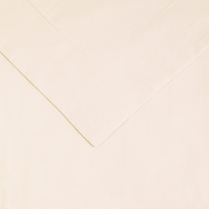 Superior Cotton Percale Duvet Cover Set, King/California King, Ivory, 3-Pieces