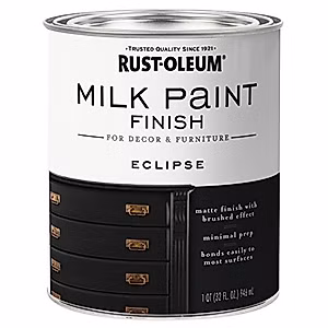 Rust-Oleum 331052 Milk Paint Finish, Quart, Eclipse 32 Fl Oz (Pack of 1)